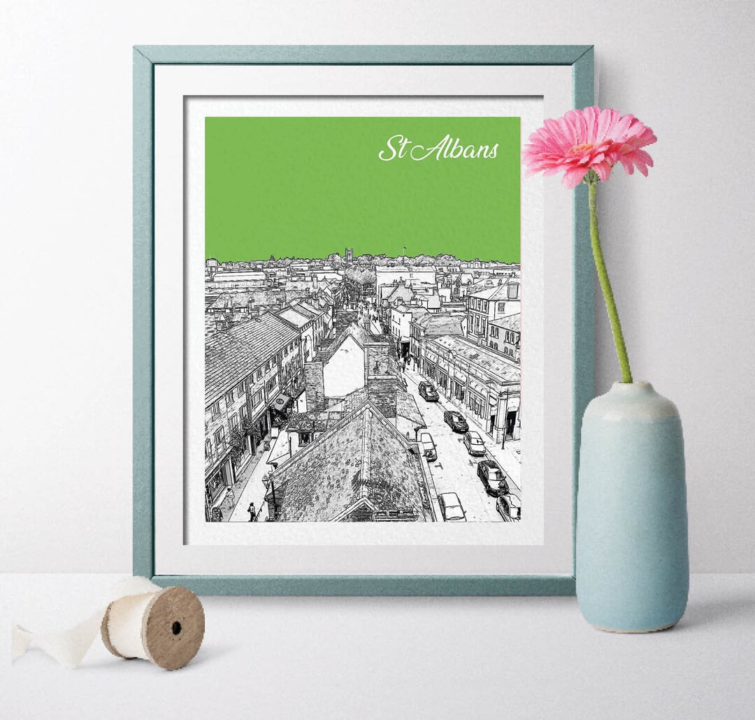England Travel Poster, St Albans Travel Poster, St Albans Poster, St ...