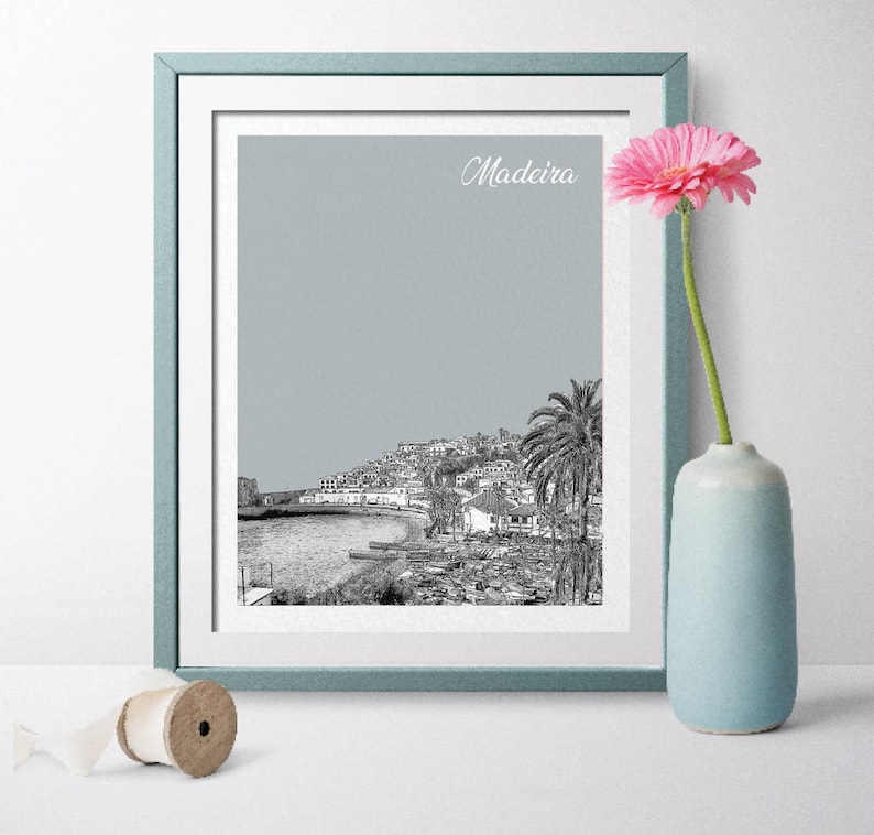Madeira Gift Madeira Prints Madeira Art Madeira Poster - Etsy