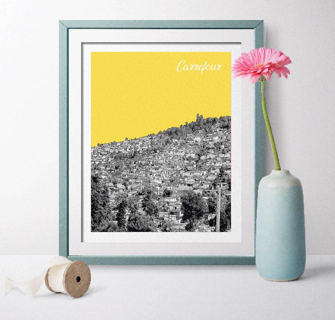 Haiti Travel Poster Carrefour Landmark Carrefour Art - Etsy