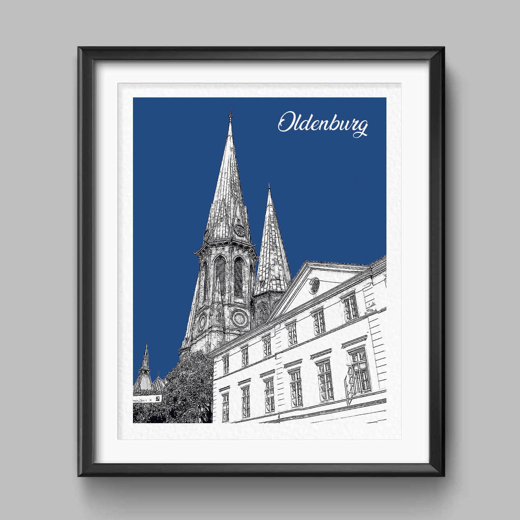 Germany Travel Poster Oldenburg Travel Poster Oldenburg Art - Etsy