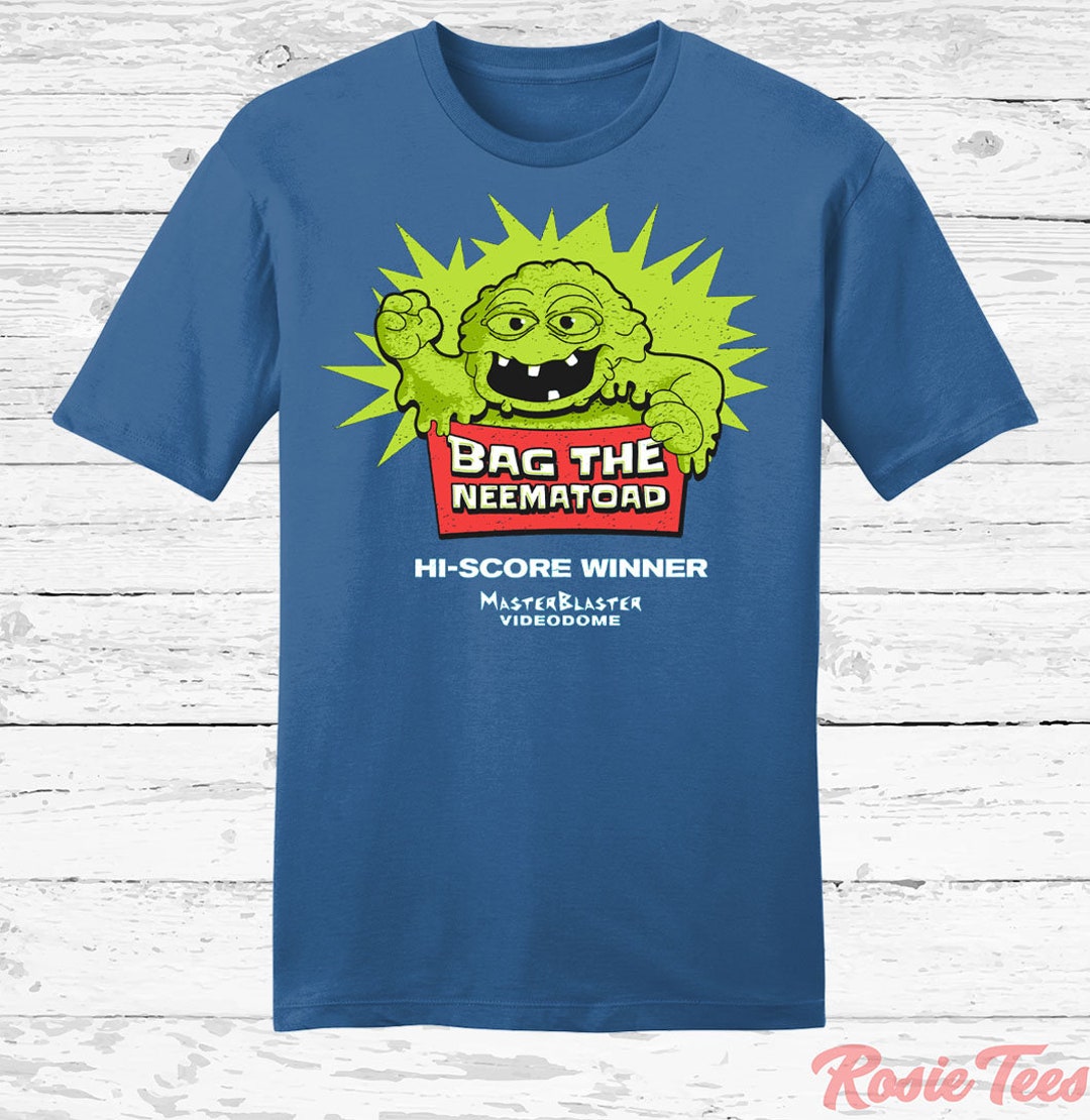 Bag the Neematoad Tee Cartoon Video Game Shirt 90's Throwback Apparel ...