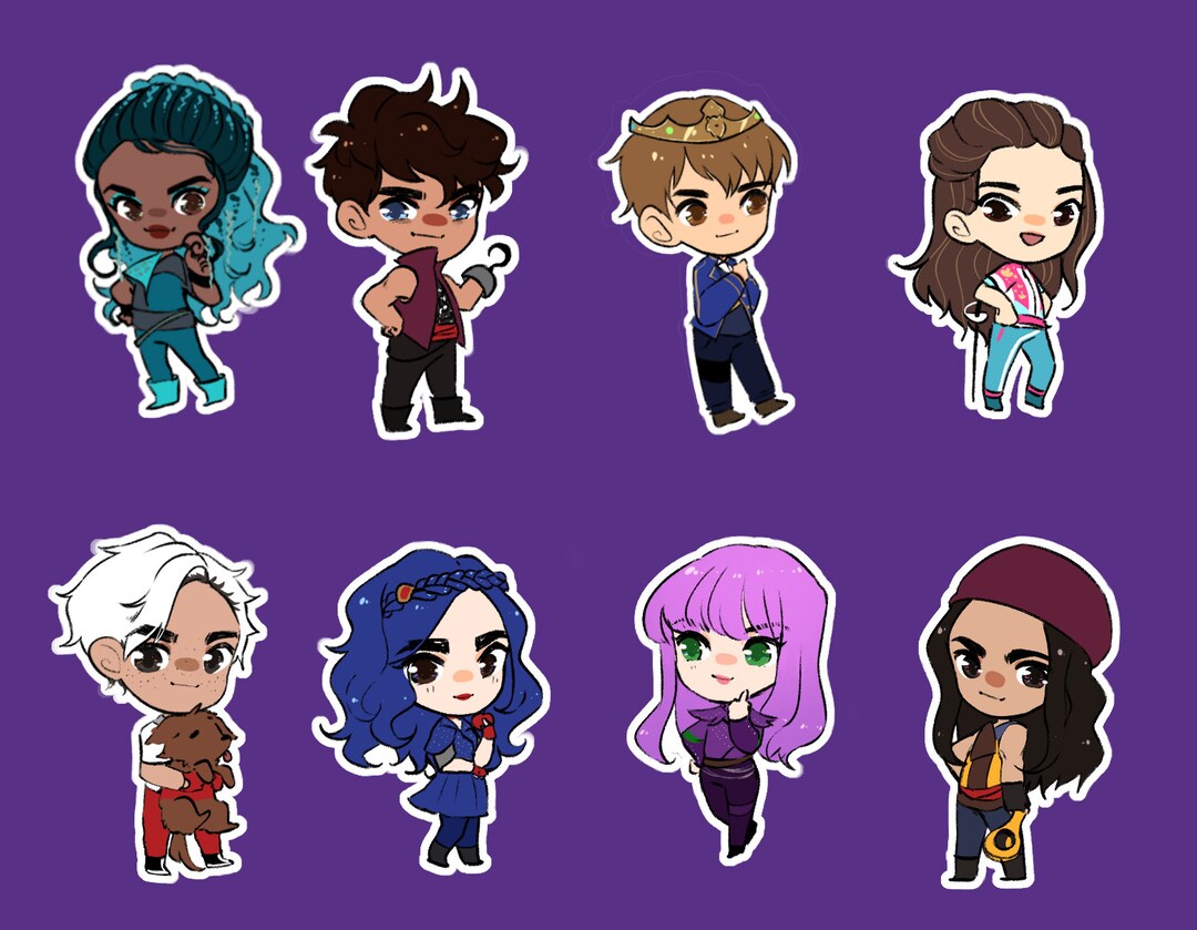 Descendants Stickers - Etsy
