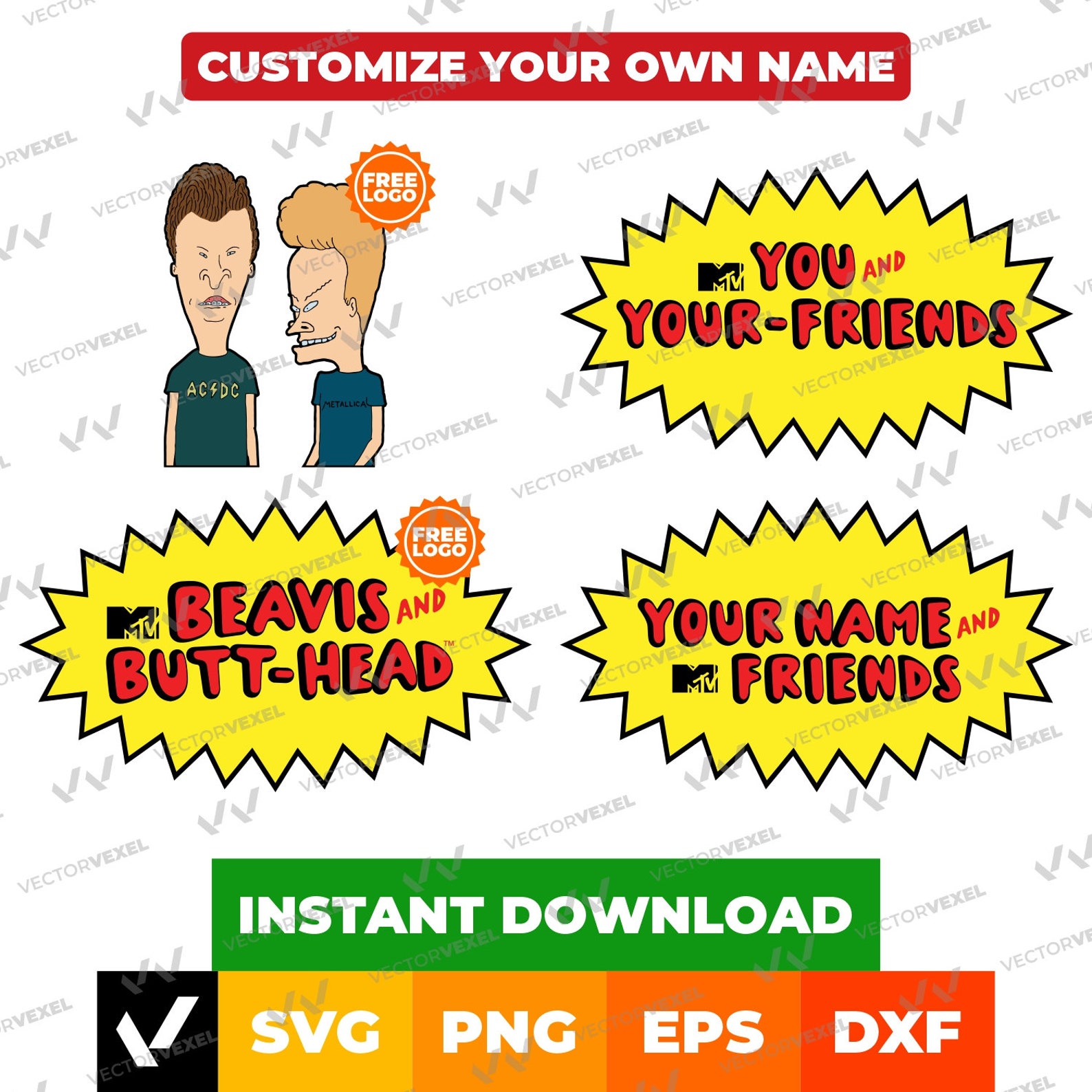 Beavis and Butthead Font Svg Files, Beavis and Butthead Alphabet ...