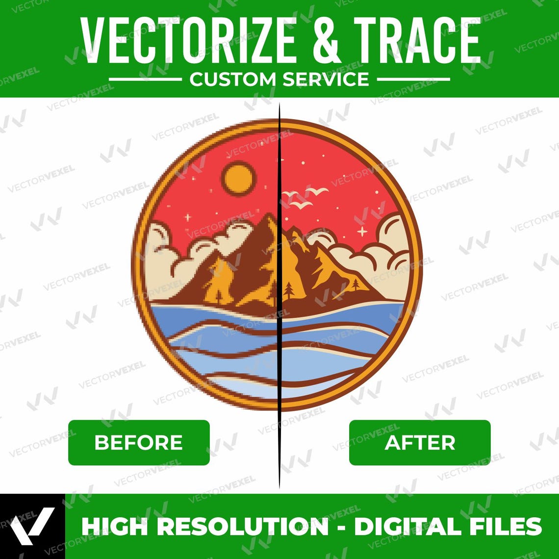 Custom Vectorize Service: Logo & Image Redraw - Etsy
