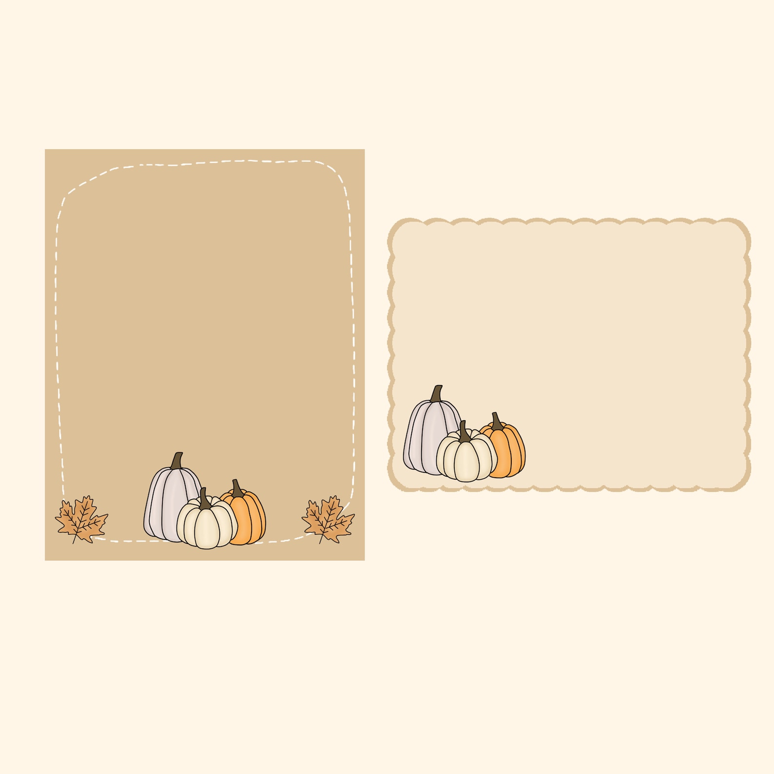 Fall Memo Sheets - Etsy