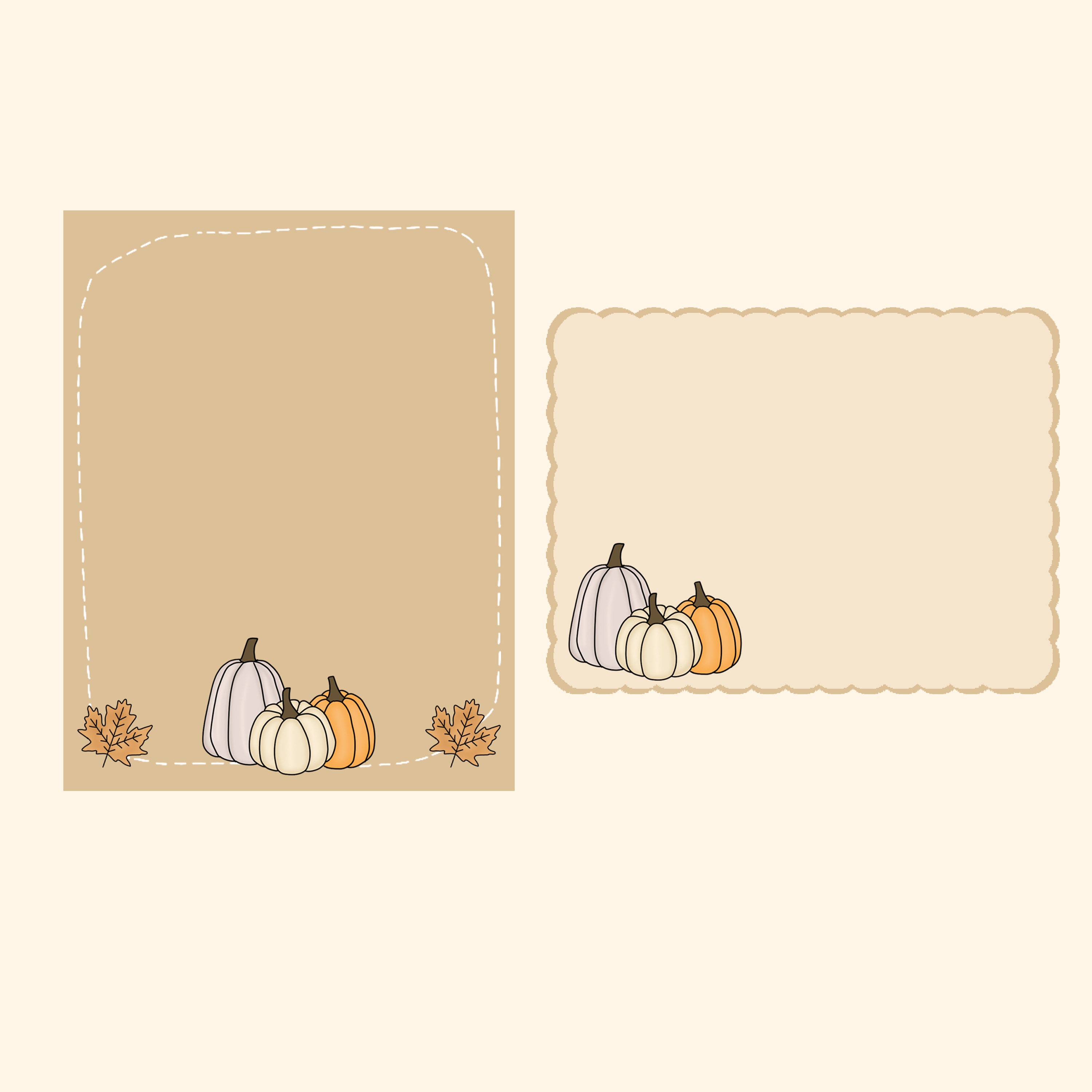 Fall Memo Sheets - Etsy
