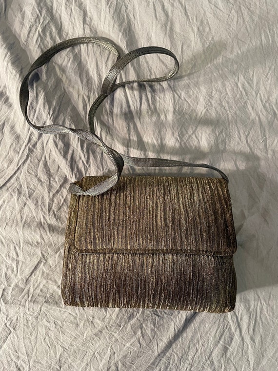 Susan Gail Black Vintage Accordion Handbag - Gem