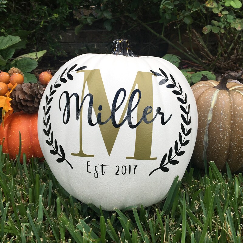 Pumpkin Monogram - Etsy