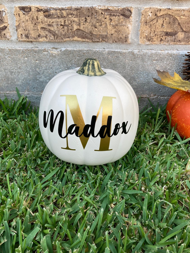 Small Pumpkins Personalized With Names Fall Decor Pumpkins - Etsy