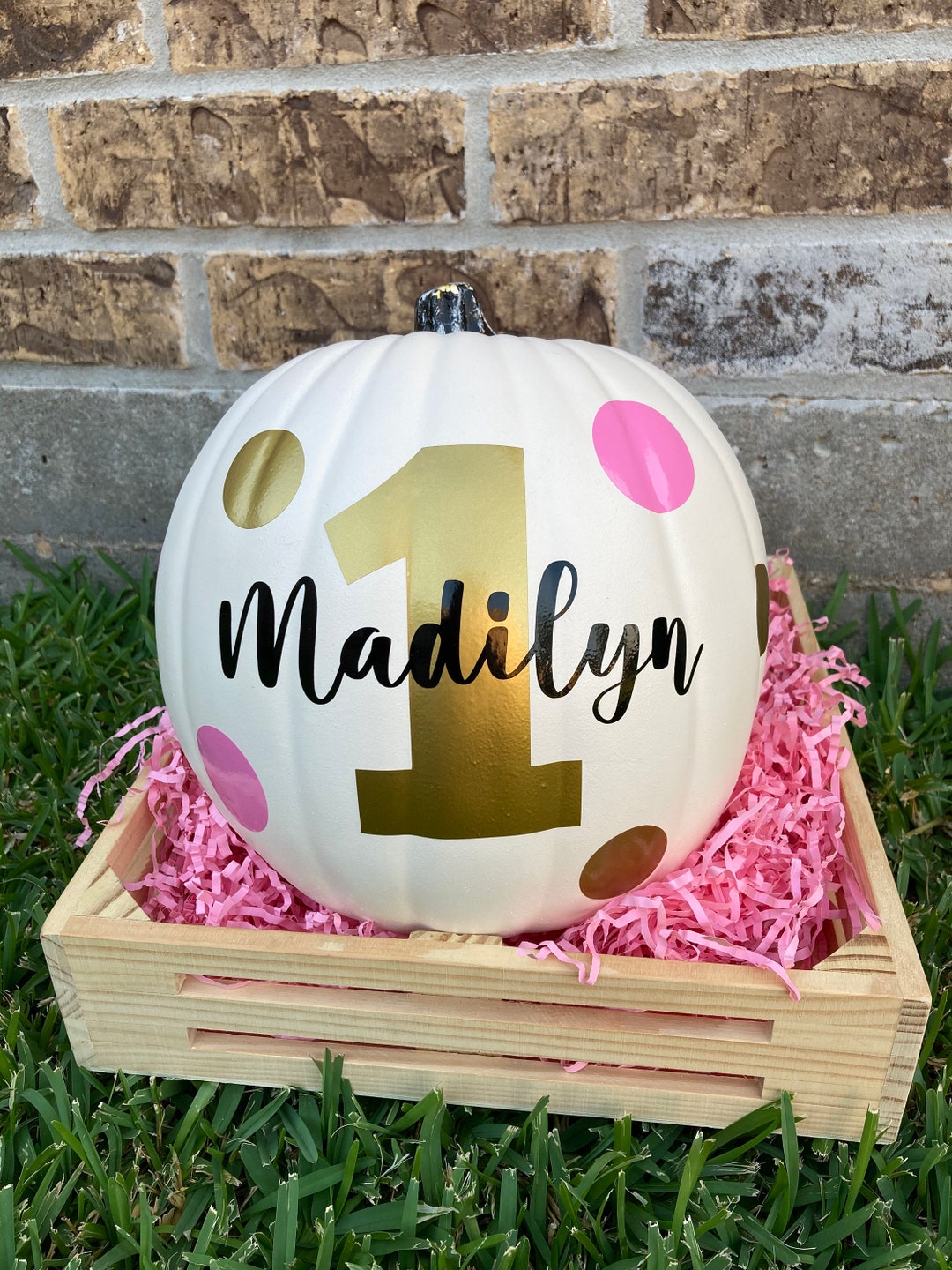 1st Birthday Pumpkin Photo Prop, First Birthday Photo Prop Pumpkin ...