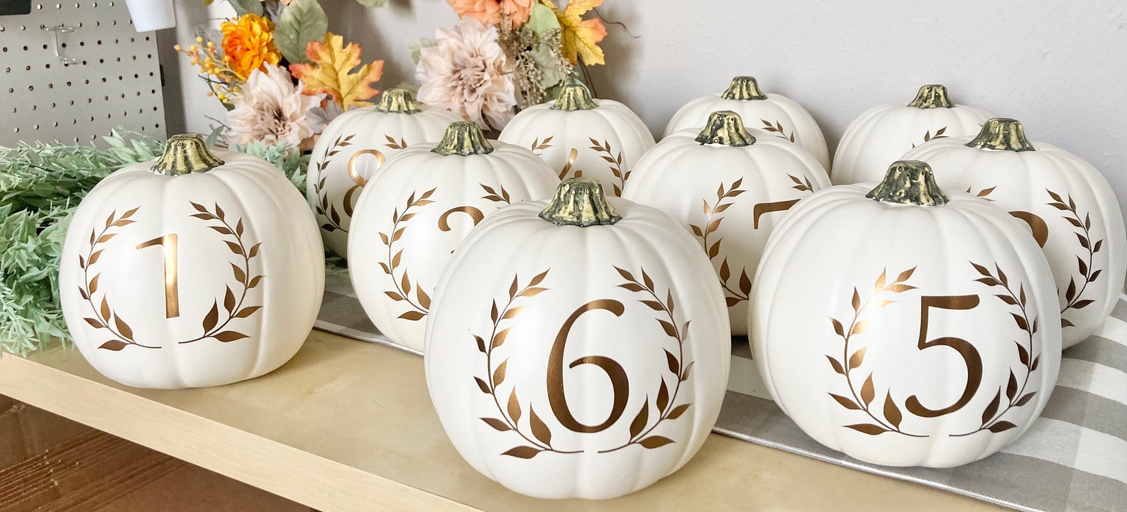 Table Numbers for Fall Wedding Decor, Centerpieces for Fall Wedding and ...