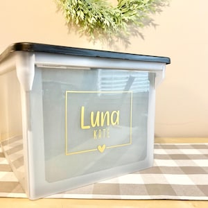 School Years File Box for Keepsake and School Memories Storage File Box ...