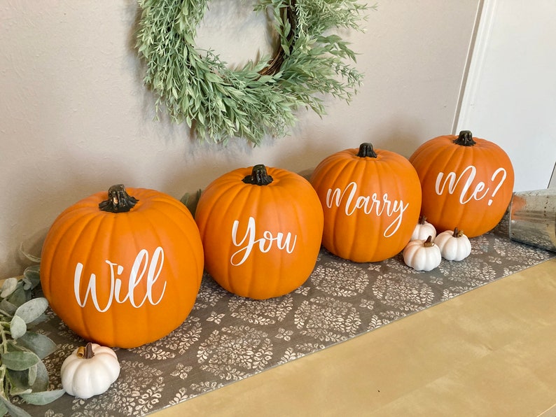 Fall Proposal Pumpkins: Will You Marry Me, Engagement Photoshoot ...