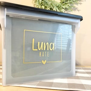 School Years File Box for Keepsake and School Memories Storage File Box ...