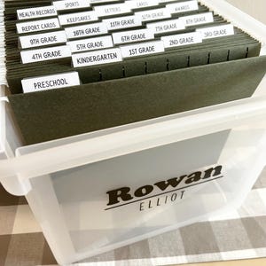 Storage File Box Kit DIY for Kids School Art and Memory Box ...