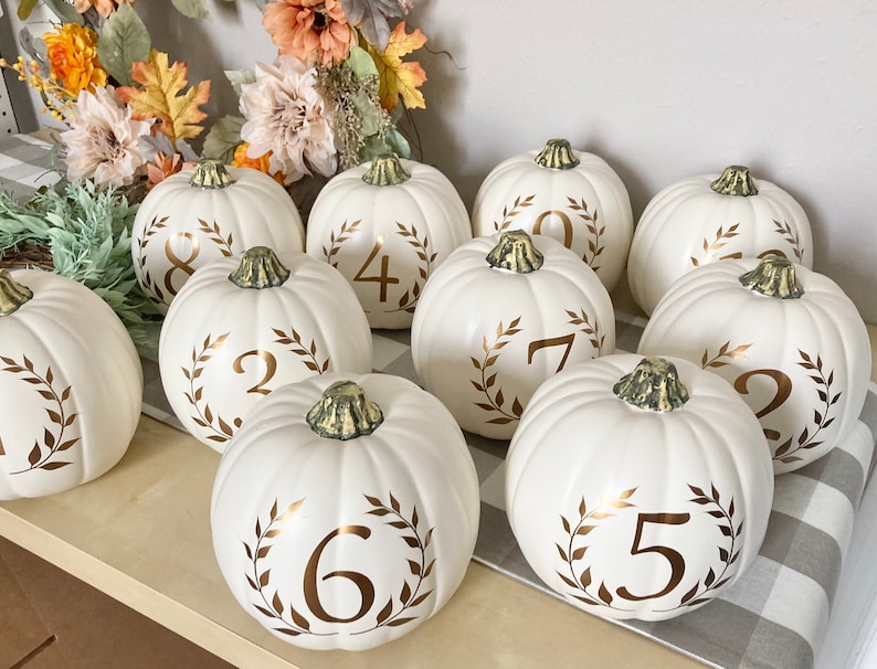 Table Numbers for Fall Wedding Decor Centerpieces for Fall - Etsy