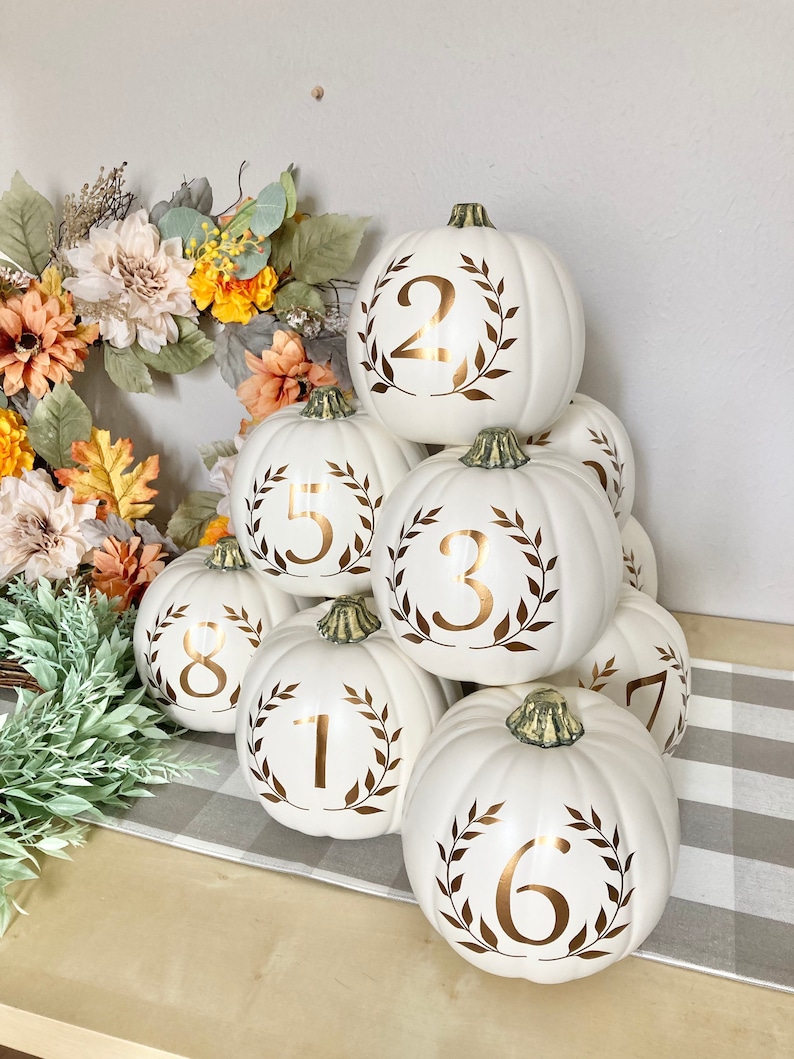 Table Numbers for Fall Wedding Decor Centerpieces for Fall - Etsy