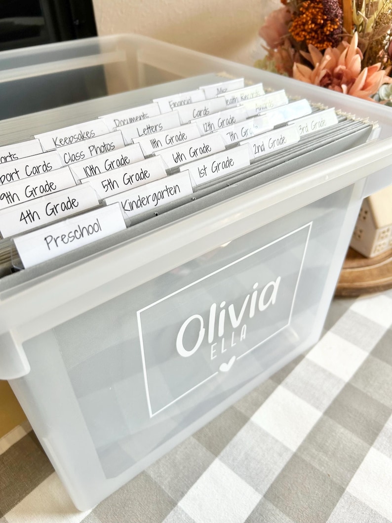 Storage File Box Kit DIY for Kids School Art and Memory Box ...