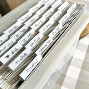 School Years File Box for Keepsake and School Memories Storage File Box ...