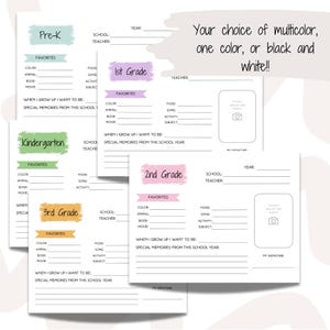 School Years File Box for Keepsake and School Memories Storage File Box ...