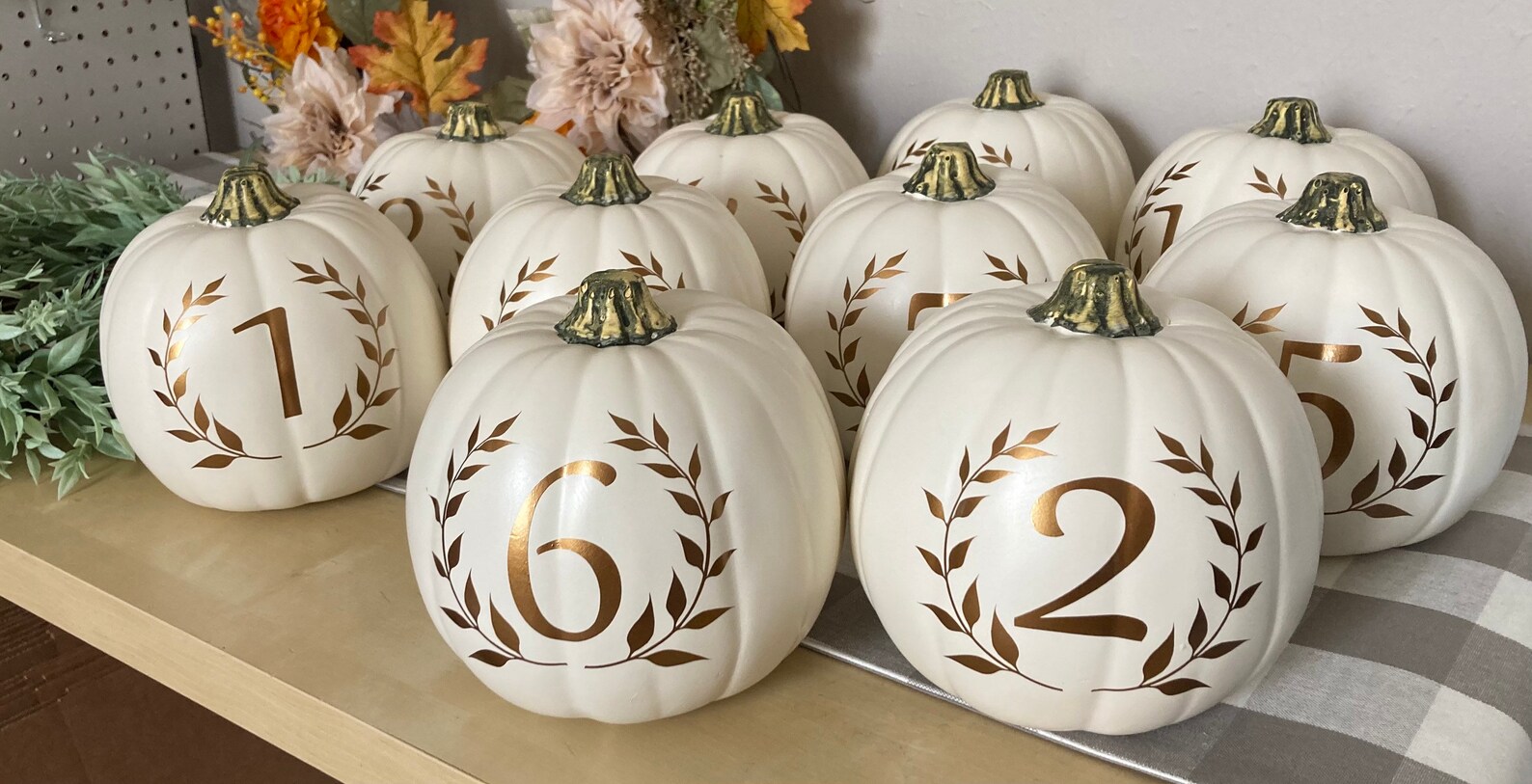 Table Numbers for Fall Wedding Decor Centerpieces for Fall - Etsy