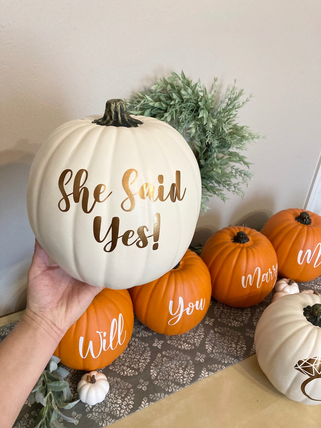 Fall Proposal Pumpkins: Will You Marry Me, Engagement Photoshoot ...