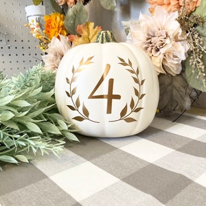 Table Numbers for Fall Wedding Decor, Centerpieces for Fall Wedding and ...