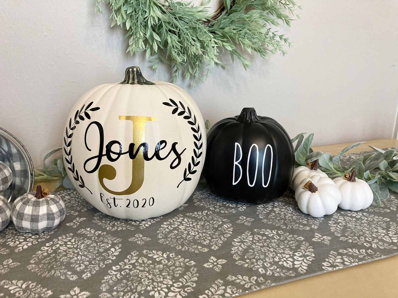 Farmhouse Fall Decor, Farmhouse Halloween, Farmhouse Pumpkins, Boo ...