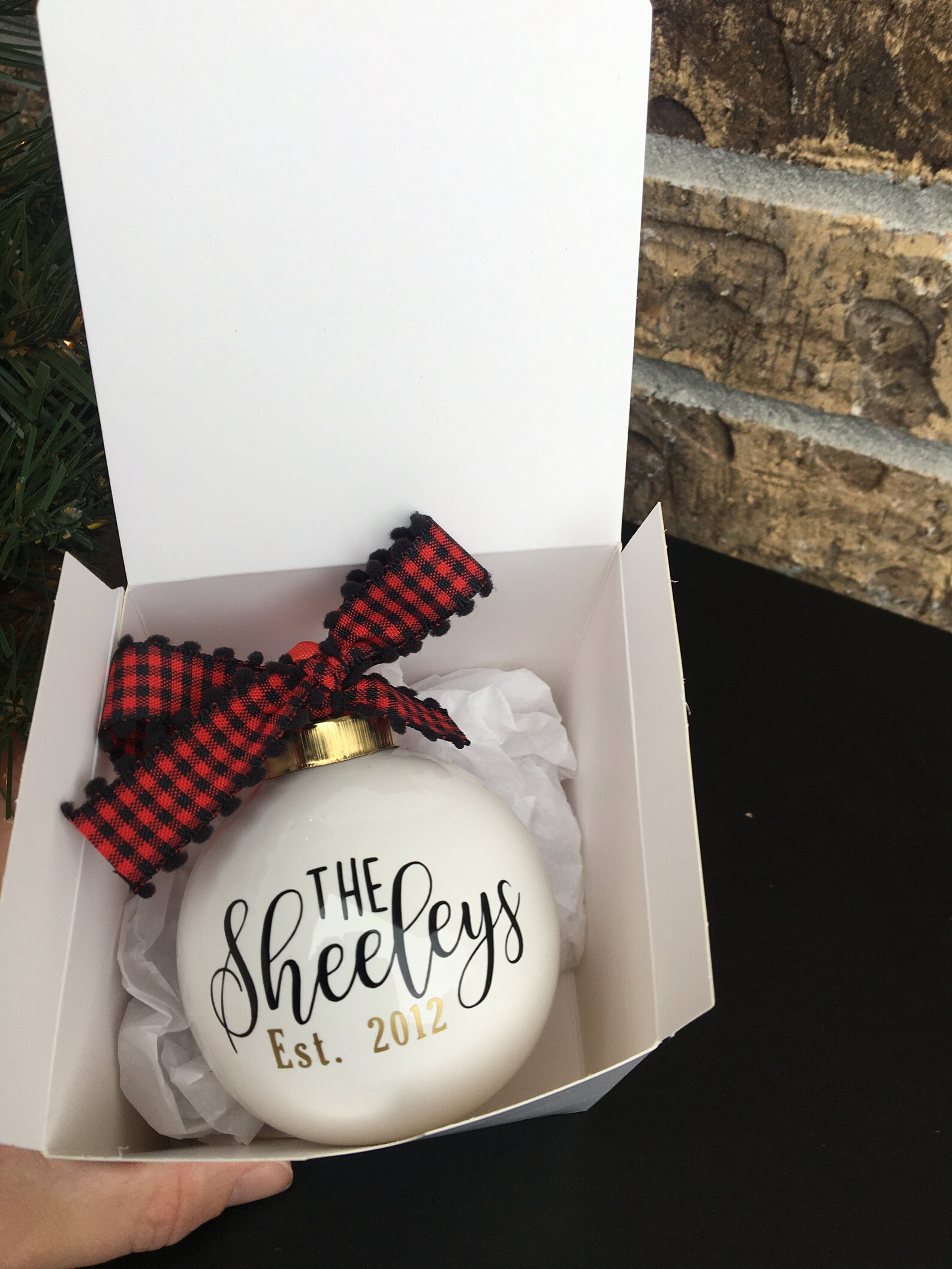 Wedding Keepsake Gift Personalized Ornament With Last Name - Etsy