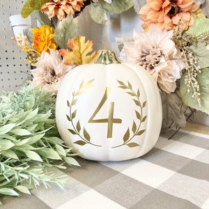 Table Numbers for Fall Wedding Decor, Centerpieces for Fall Wedding and ...