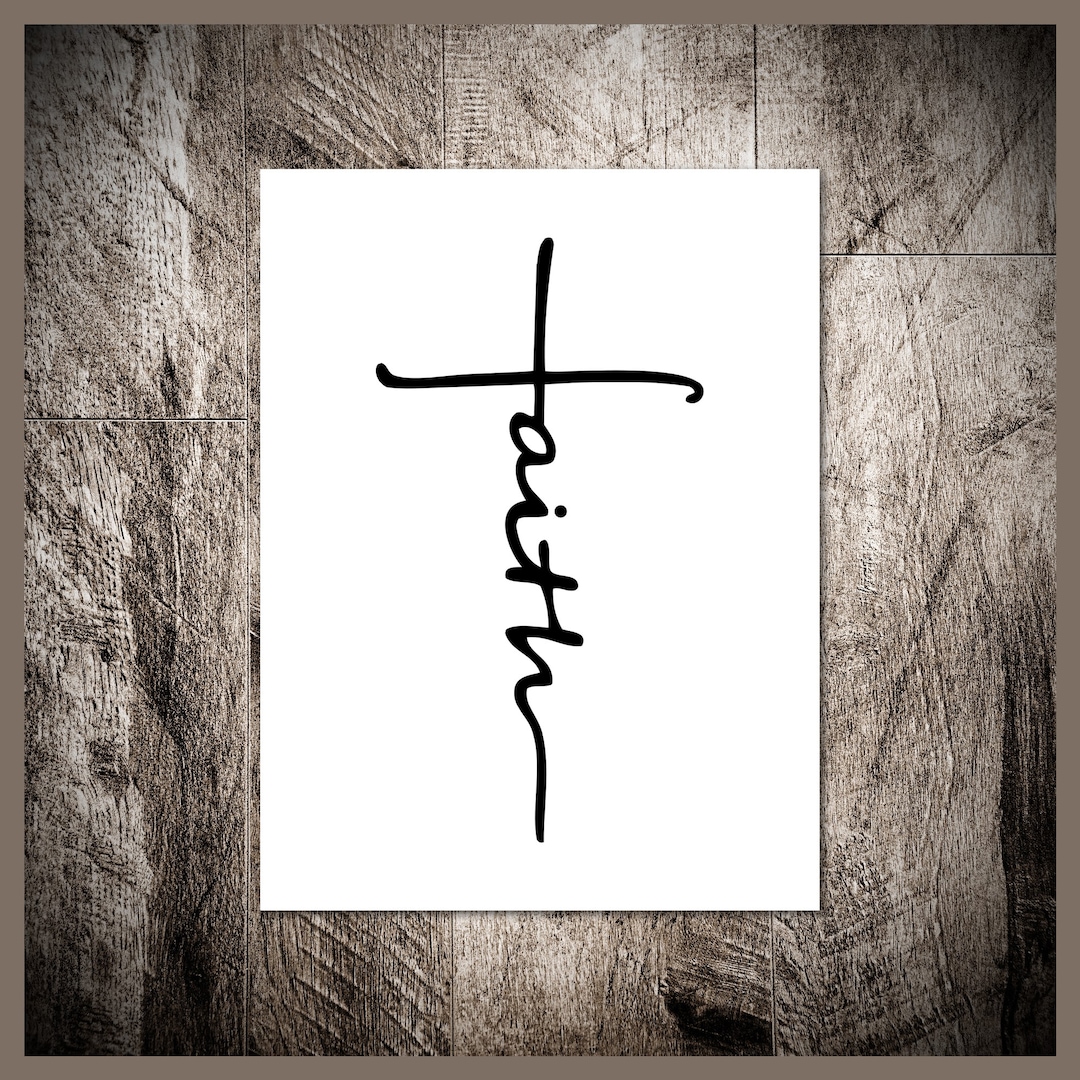 Faith Cross Vinyl Decal - Etsy
