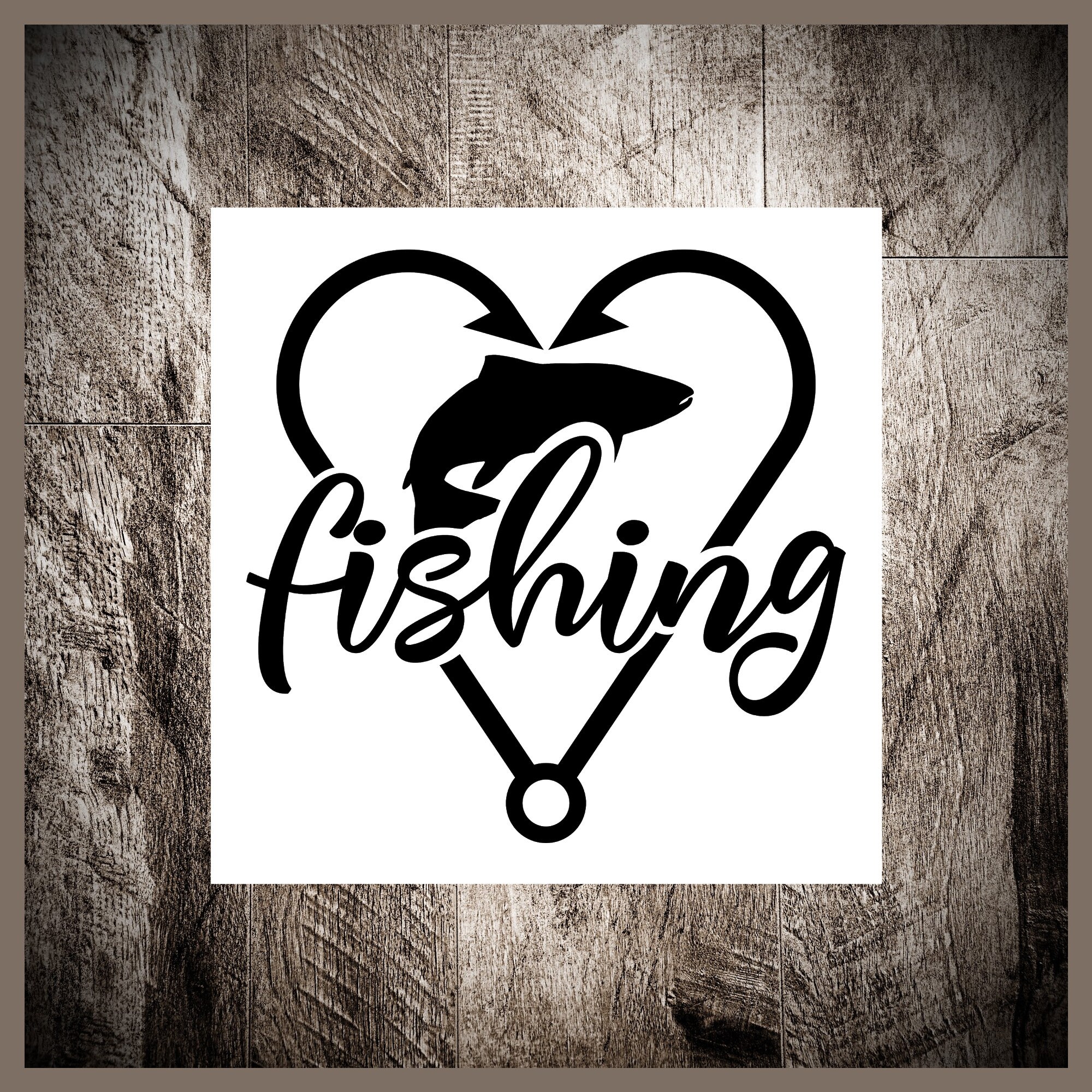 Fish Hook Decal - Etsy