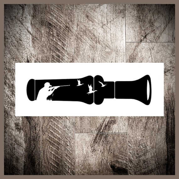 Duck Call Hunting Decal - Etsy
