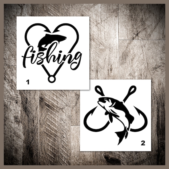Fish Hook Decal | Etsy