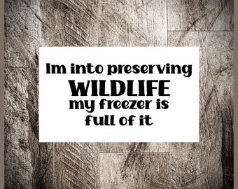 Funny Hunting Decal | Etsy