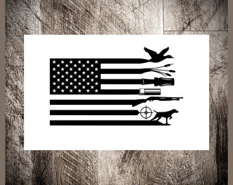 Bullet Hunting Decal - Etsy