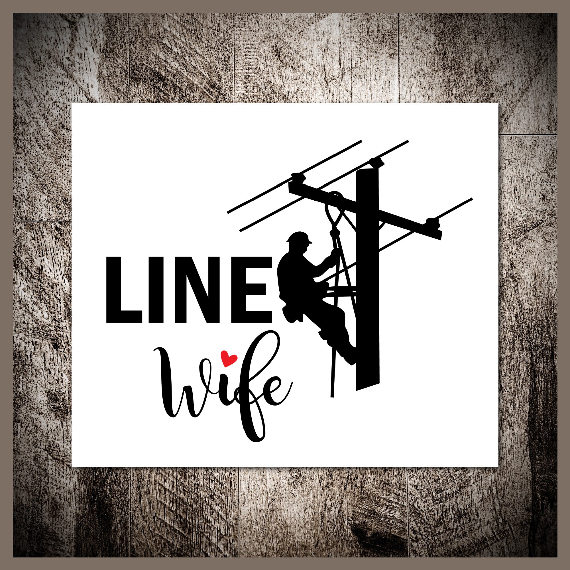 Line Wife Decal - Lineman Support - Etsy