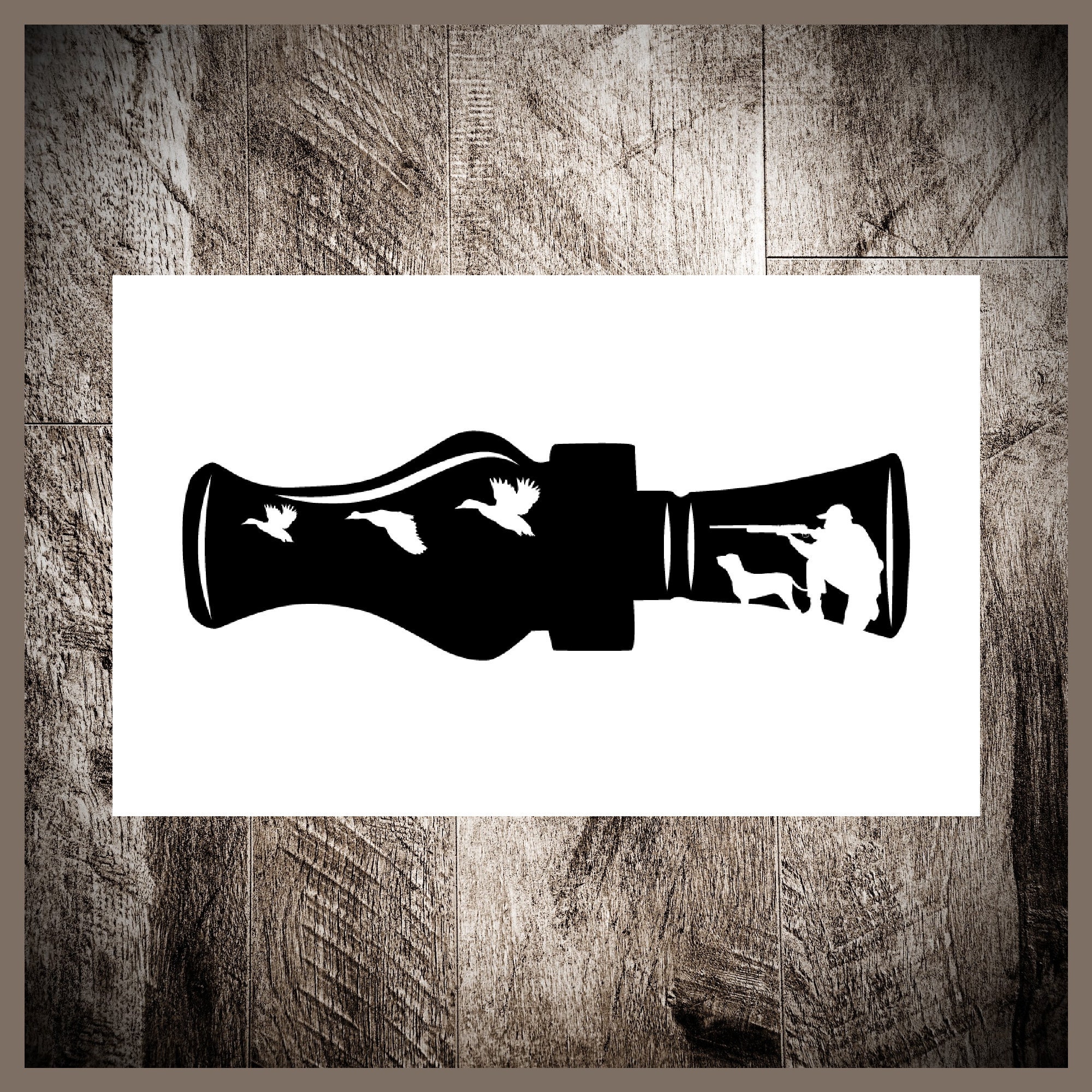 Duck Call 2 Hunting Decal - Etsy