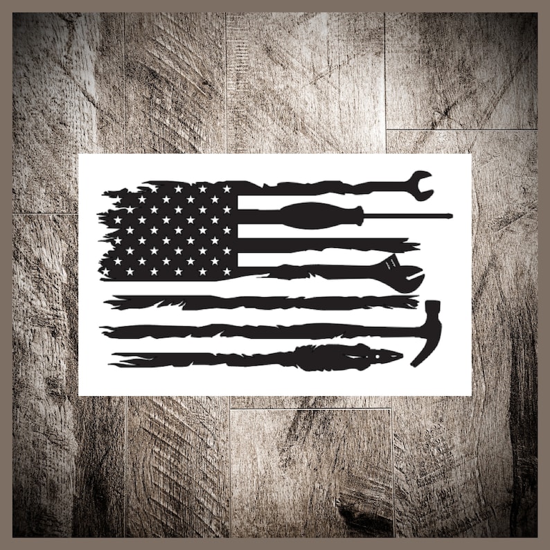 Mechanic American Flag Tool American Flag - Etsy