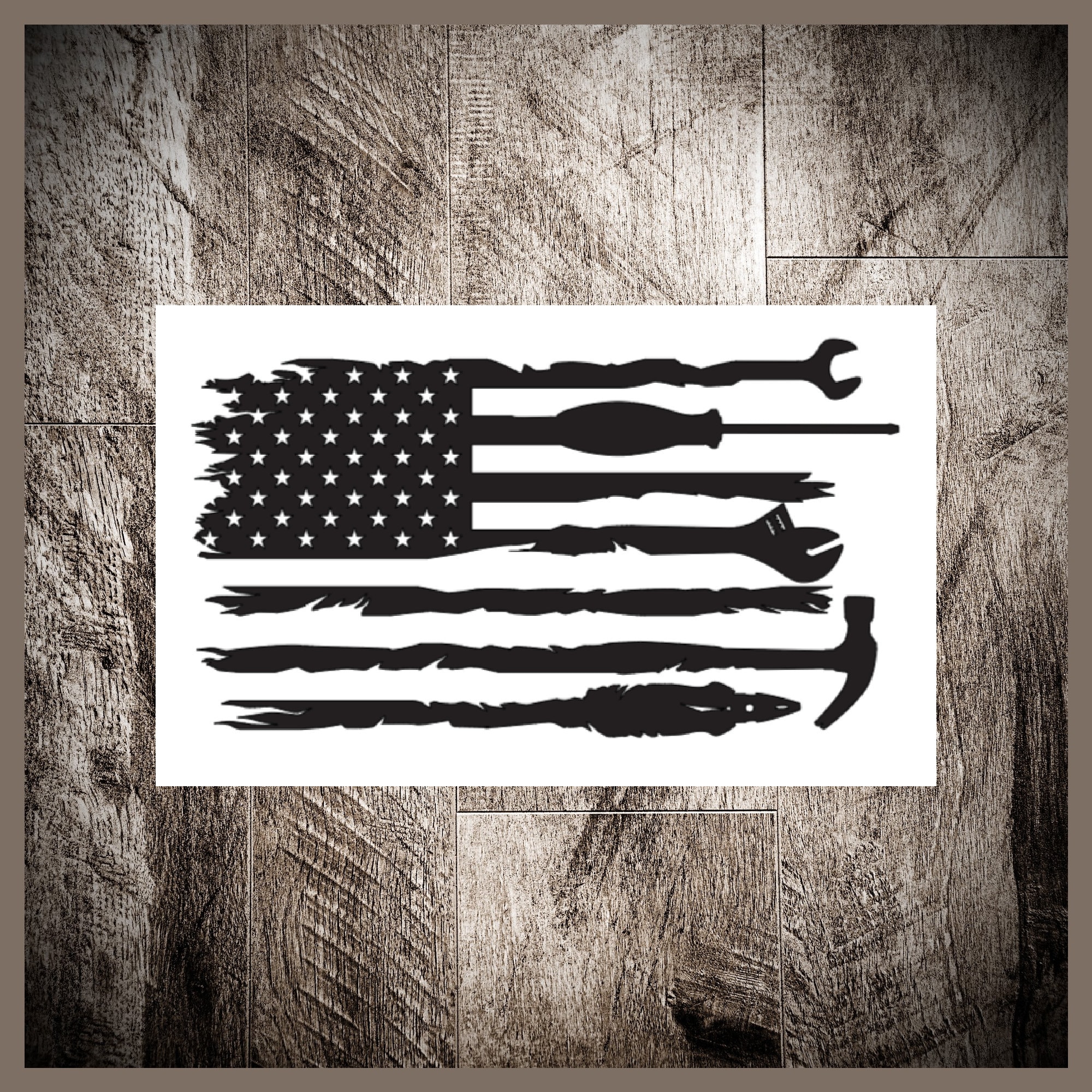 Mechanic American Flag Tool American Flag - Etsy
