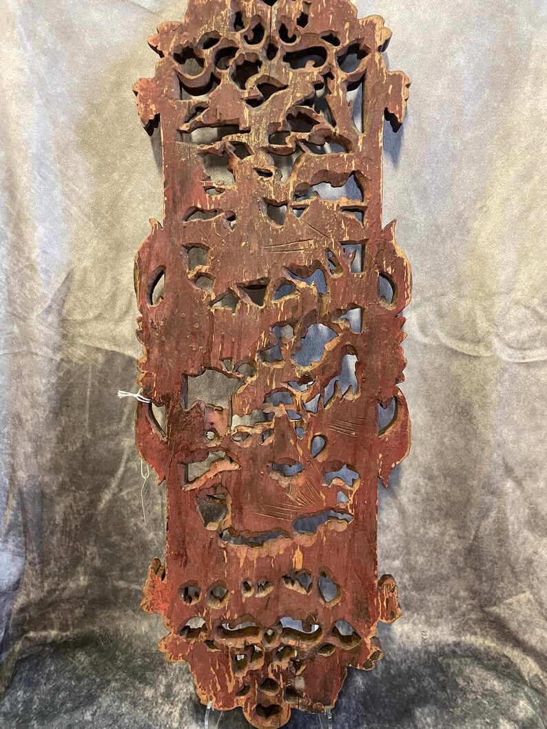Antique Chinese Carved Panel WP0031 - Etsy