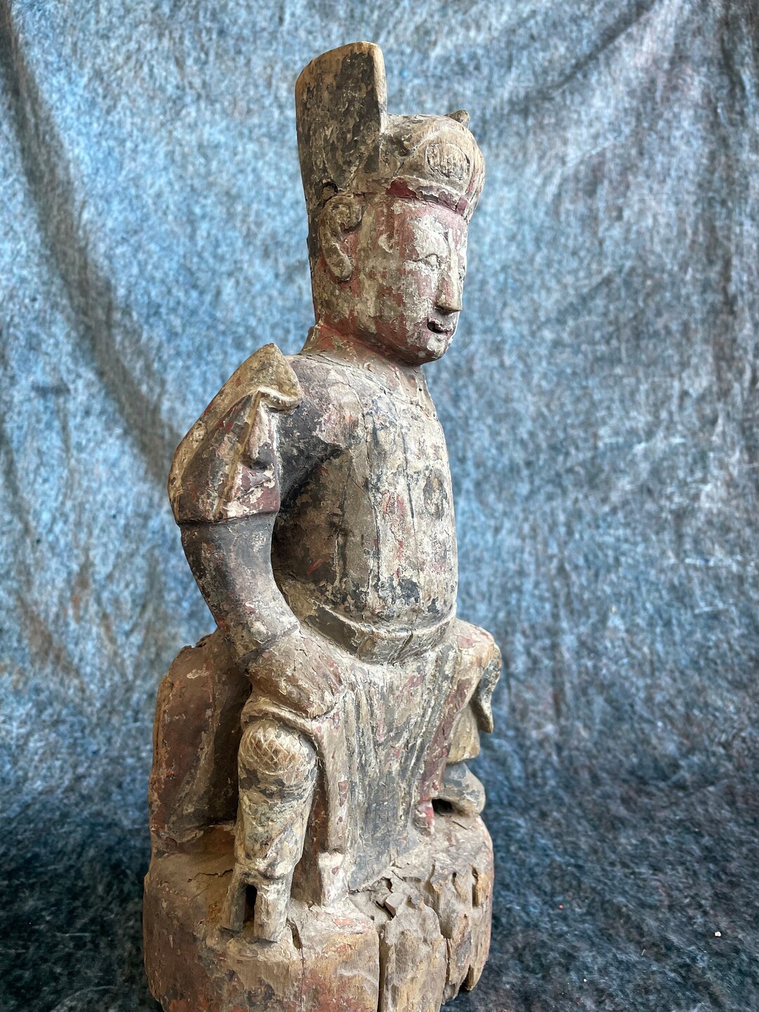 Unknown Deity Antique Statue AS0336 - Etsy