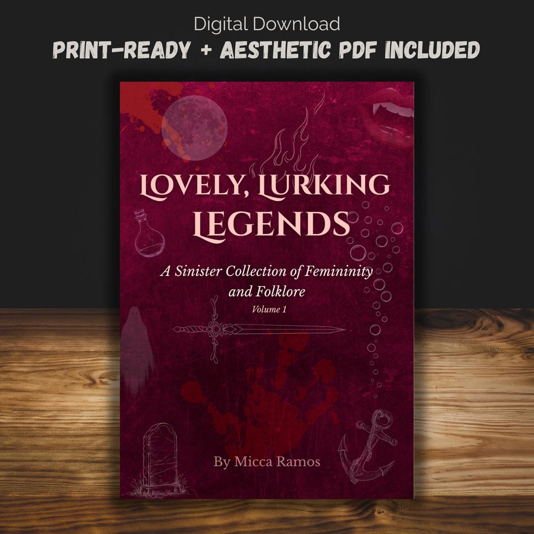 Dark Folklore Poetry Zine: Gothic Myths & Lock Screen Bundle (digital ...
