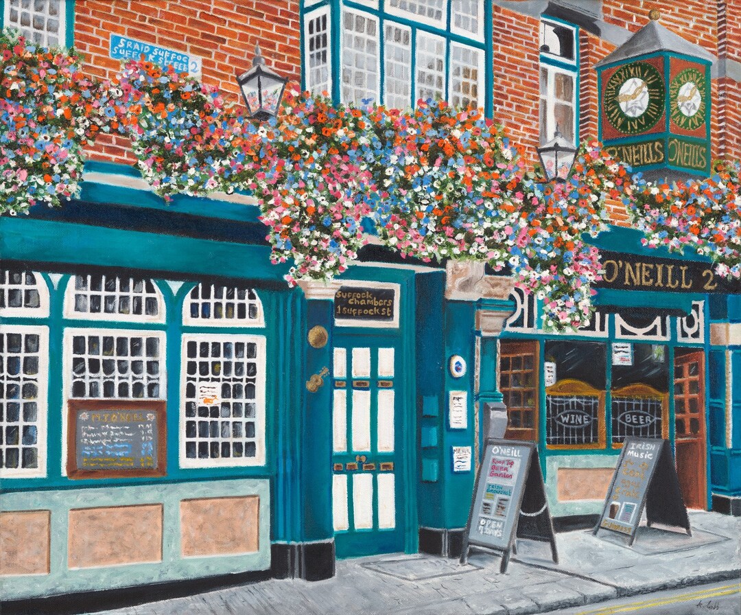 Dublin Pub - O'neill's Pub, Dublin, Ireland - Etsy