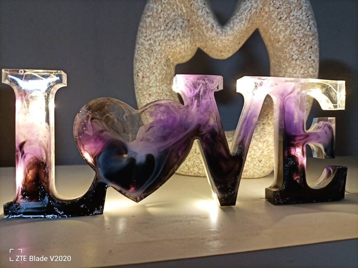 Love Love Resin Silicone Mold Mold Jewelry Epoxy Soap DIY Resin Casting ...