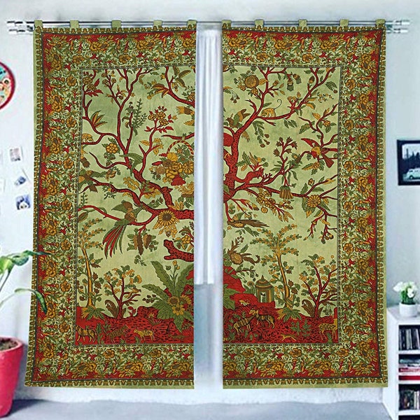 Window Valance Tree of Life - Etsy