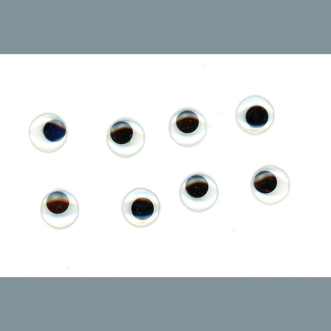 8 Moving Iris Doll Eyes: 12mm Plastic Craft Eyes With Sew-on Loop - Etsy