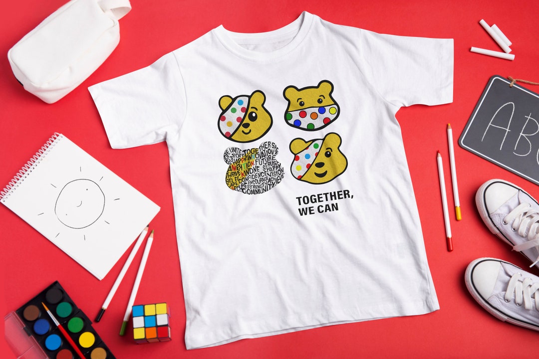Spotty Day 2022 Pudsey Bear T Shirt Children in Need Mask Top - Etsy