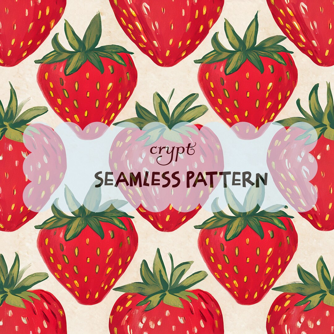 Strawberry Print Seamless Pattern Repeating File for Sublimation ...