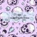 Pastel Goth Skull Seamless Pattern Repeating File for Sublimation ...